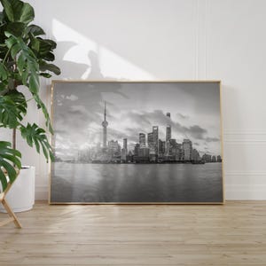 Black and White, Shanghai Print, Shanghai Wall Art, Shanghai Poster ...