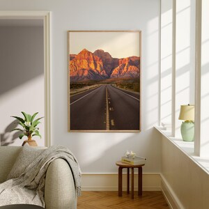 Real Photo, Red Rock Canyon Print, Red Rock Canyon Wall Art, Red Rock ...