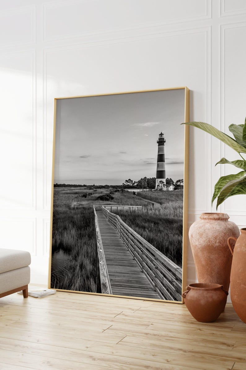 Black and White, Outer Banks Print, Outer Banks Wall Art, Outer Banks ...