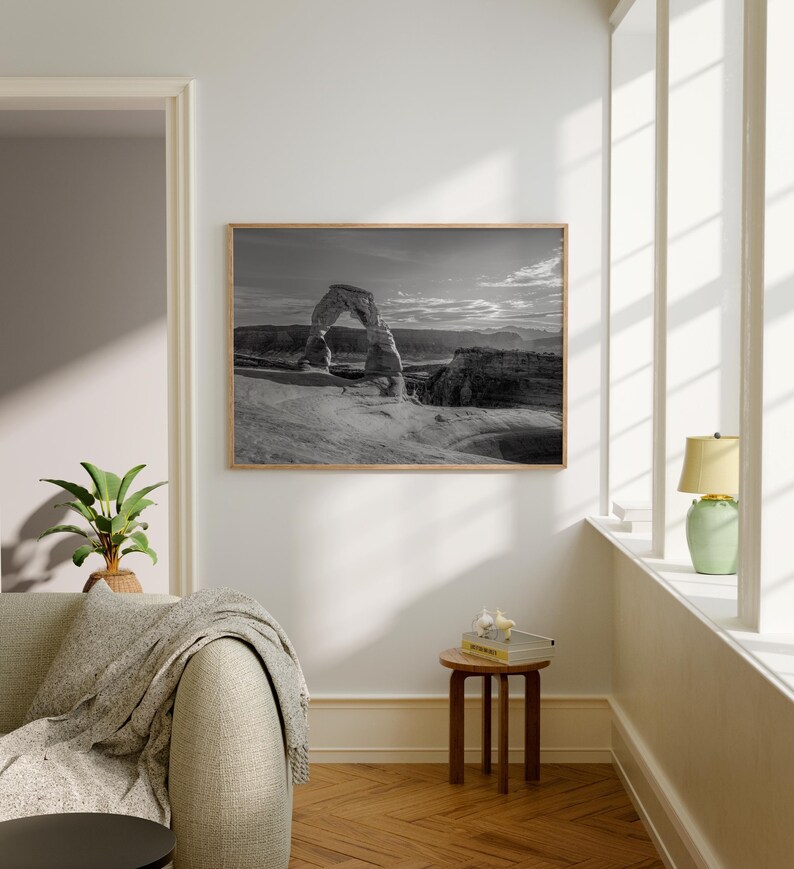 Black and White, Moab Print, Moab Wall Art, Moab Poster, Moab Photo ...