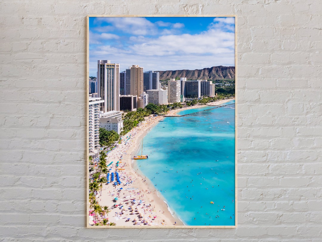 Real Photo, Waikiki Print, Waikiki Wall Art, Waikiki Poster, Waikiki ...