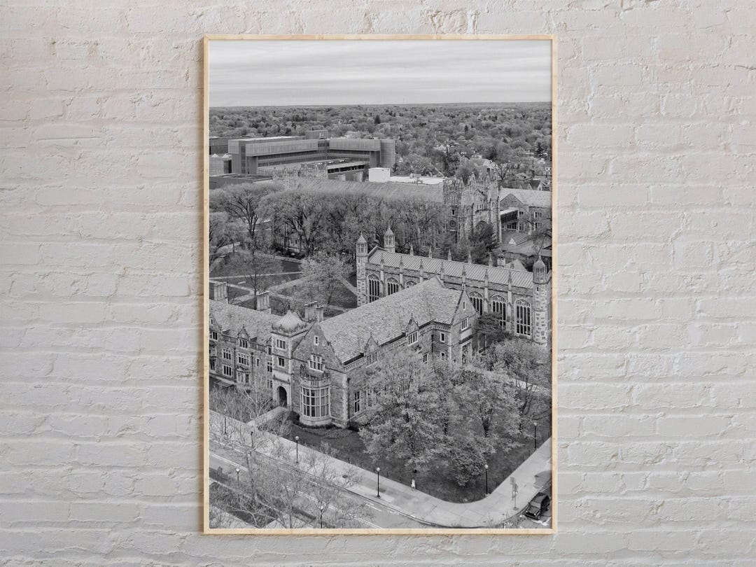 Black and White, Ann Arbor Print, Ann Arbor Wall Art, Ann Arbor Poster ...