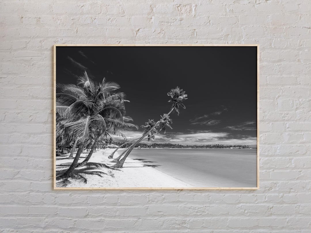 Black and White, Fiji Print, Fiji Wall Art, Fiji Poster, Fiji Photo ...