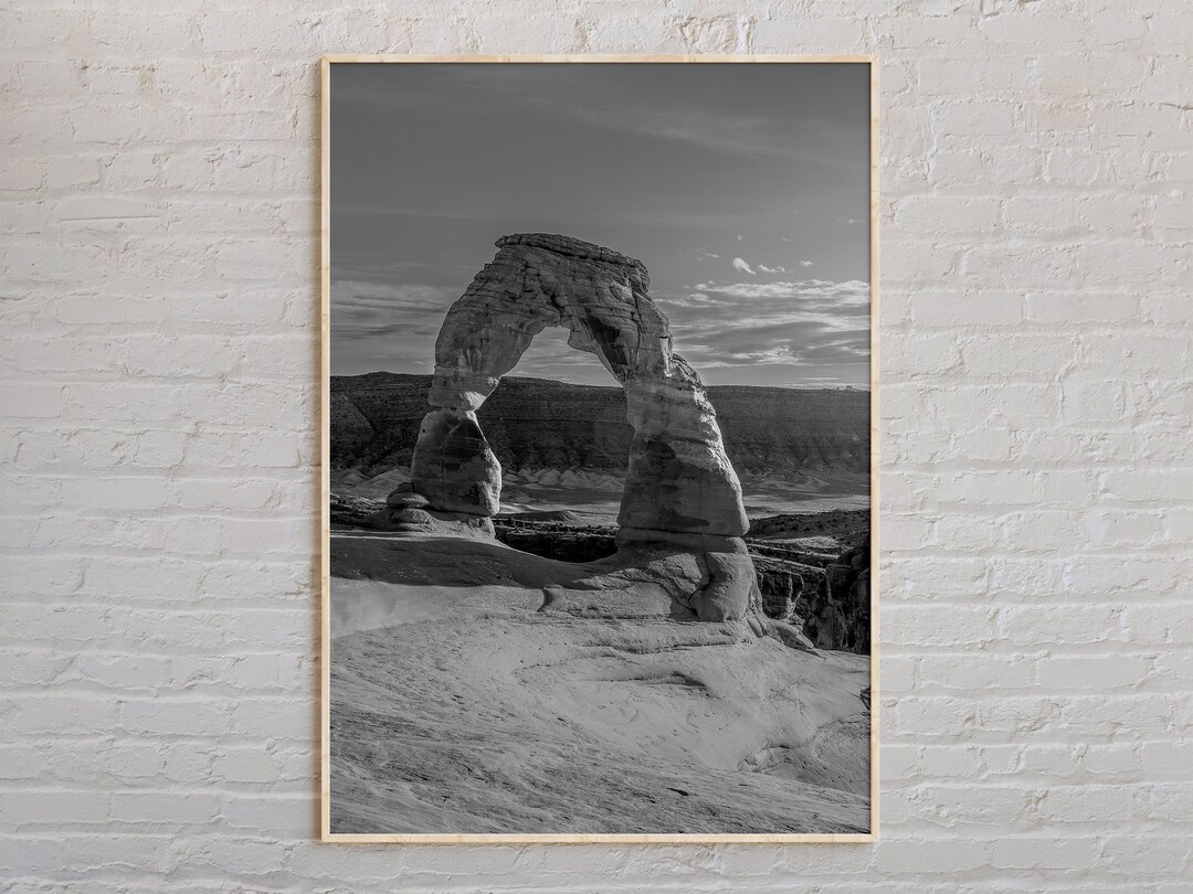 Black and White, Moab Print, Moab Wall Art, Moab Poster, Moab Photo ...