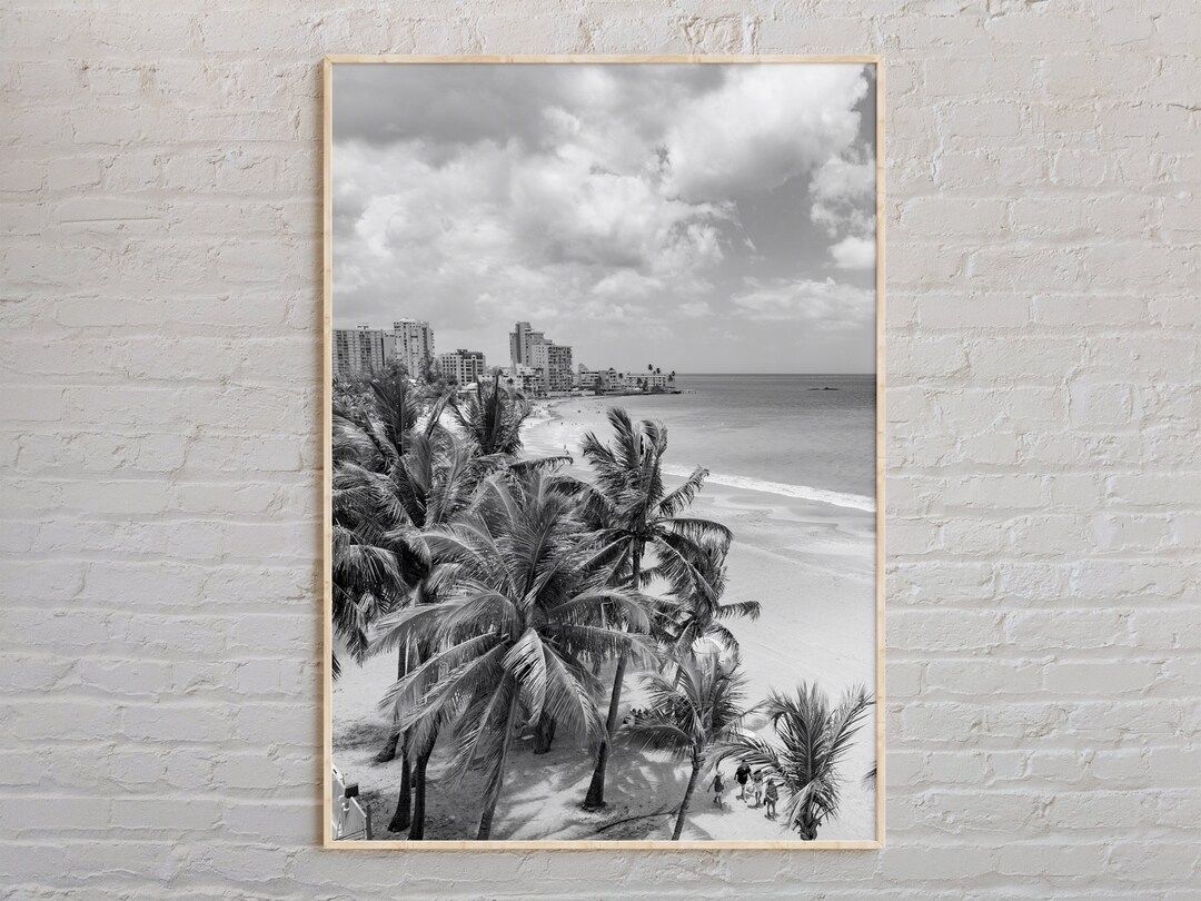 Black and White, Puerto Rico Print, Puerto Rico Art, Puerto Rico Poster ...