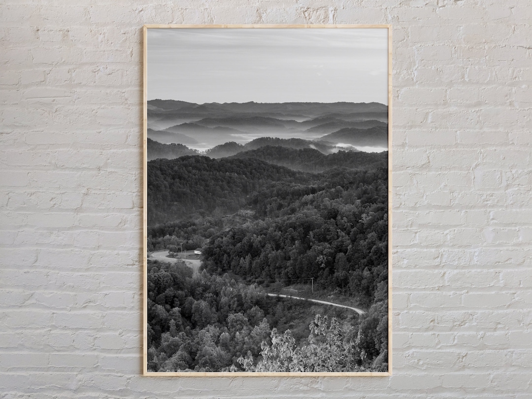 Black and White, Appalachia Print, Appalachia Wall Art, Appalachia ...