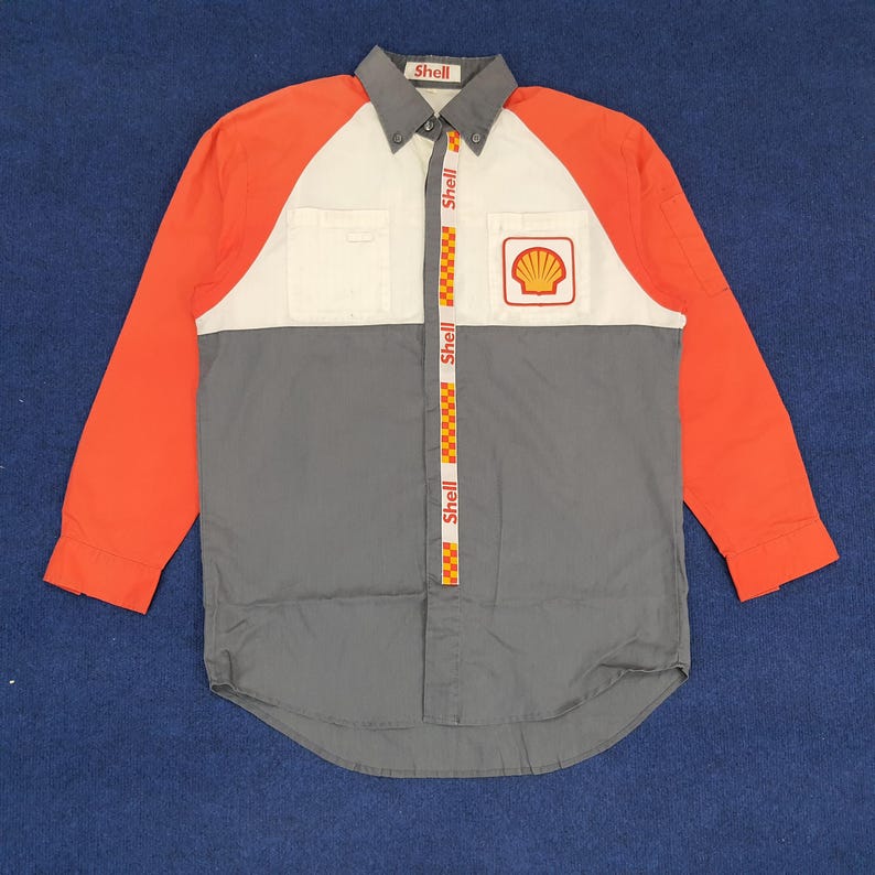 Vintage Shell Oil Company Staff Uniform Shirt - Etsy