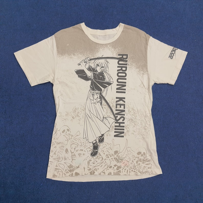 Anime Himura Battousai Rurouni Kenshin Samurai X T-shirt - Etsy