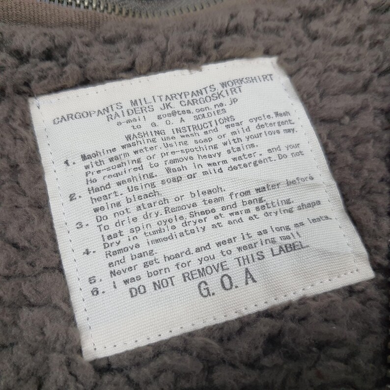 Vintage G.O.A Japanese Brand Winter Parkas Jacket - Etsy