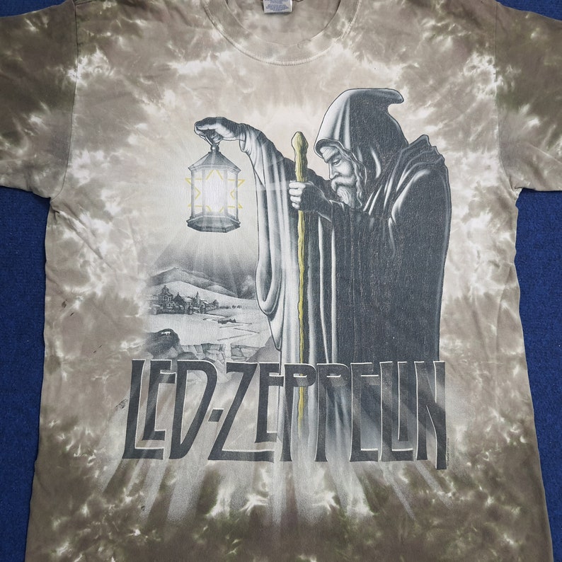 Led Zeppelin Album Cover Art British Rock Band Tyedye T-shirt - Etsy