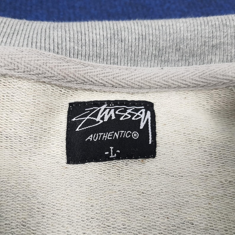 Vintage Stussy Authentic Streetwear Custom Logo Varsity - Etsy