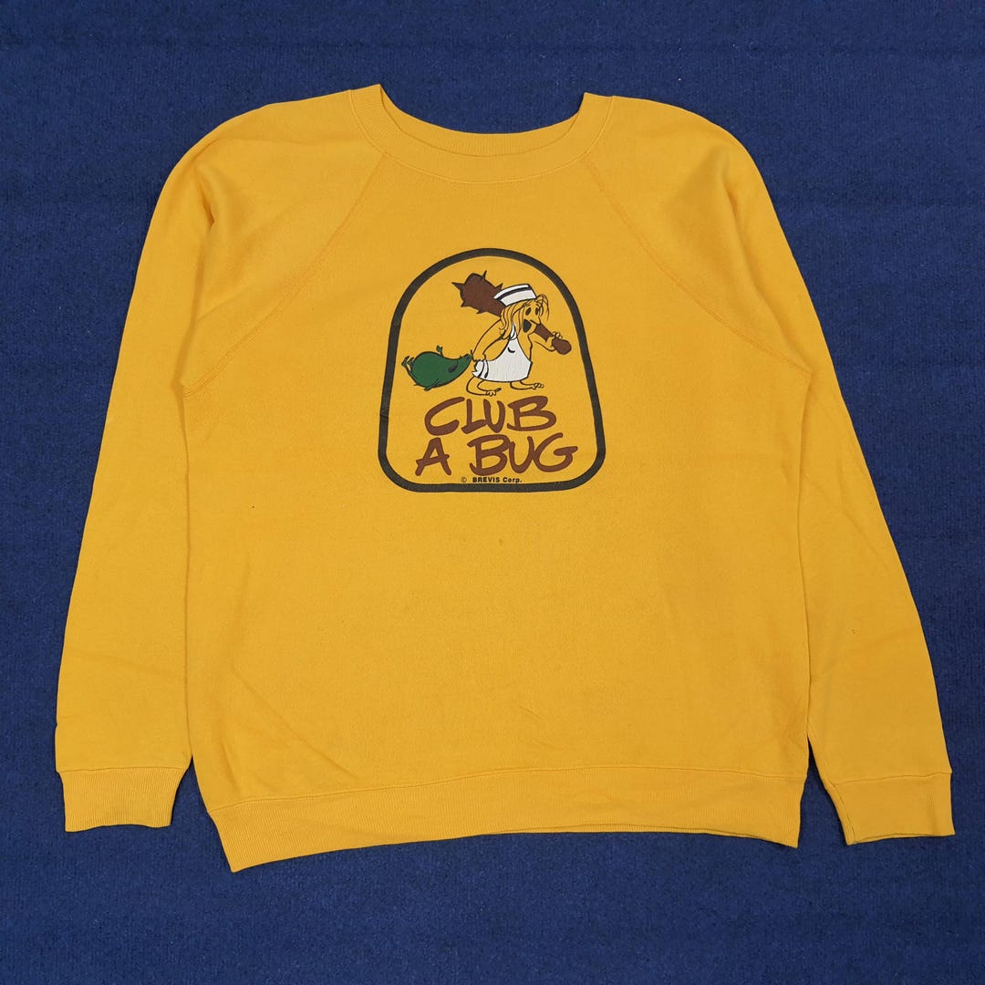 Vintage 80s Hanes "club A Bug" Brevis Corp Promo Cartoon Graphic ...