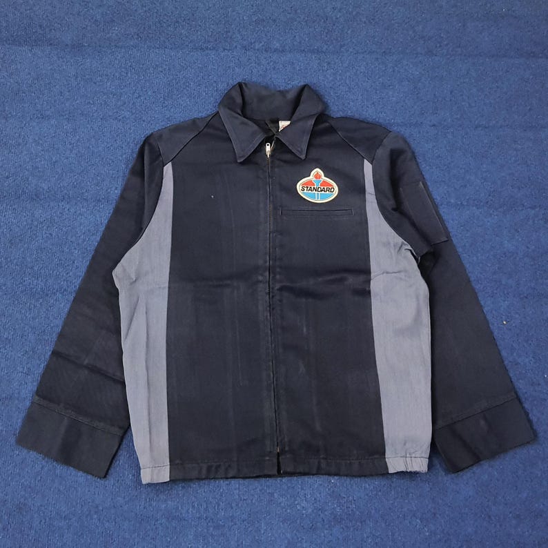 Vintage Standard Oil 70s American Oil Brand Workwear Jacket - Etsy