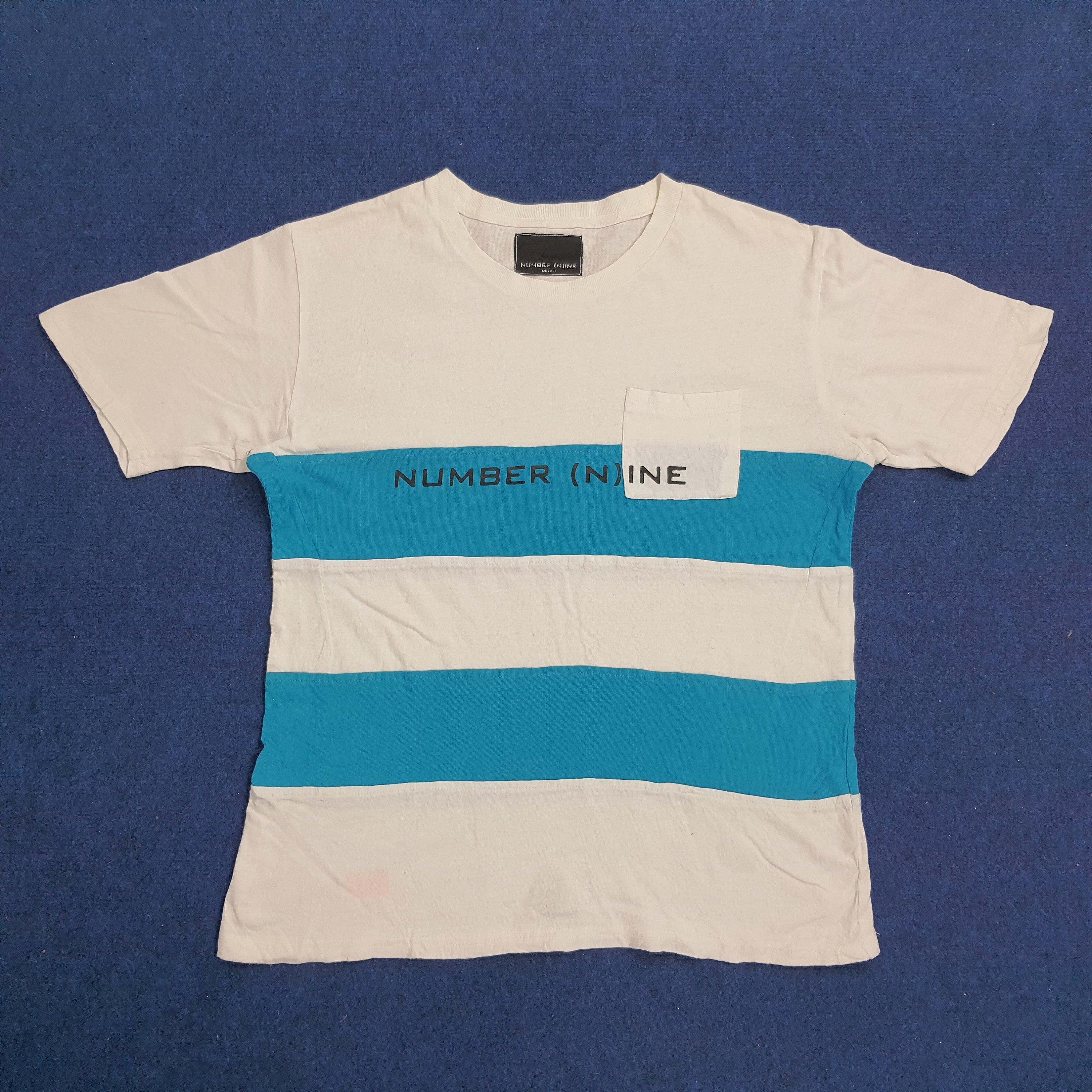 Vintage NUMBER NINE Stripes Pocket Design Streetwear T-shirt - Etsy
