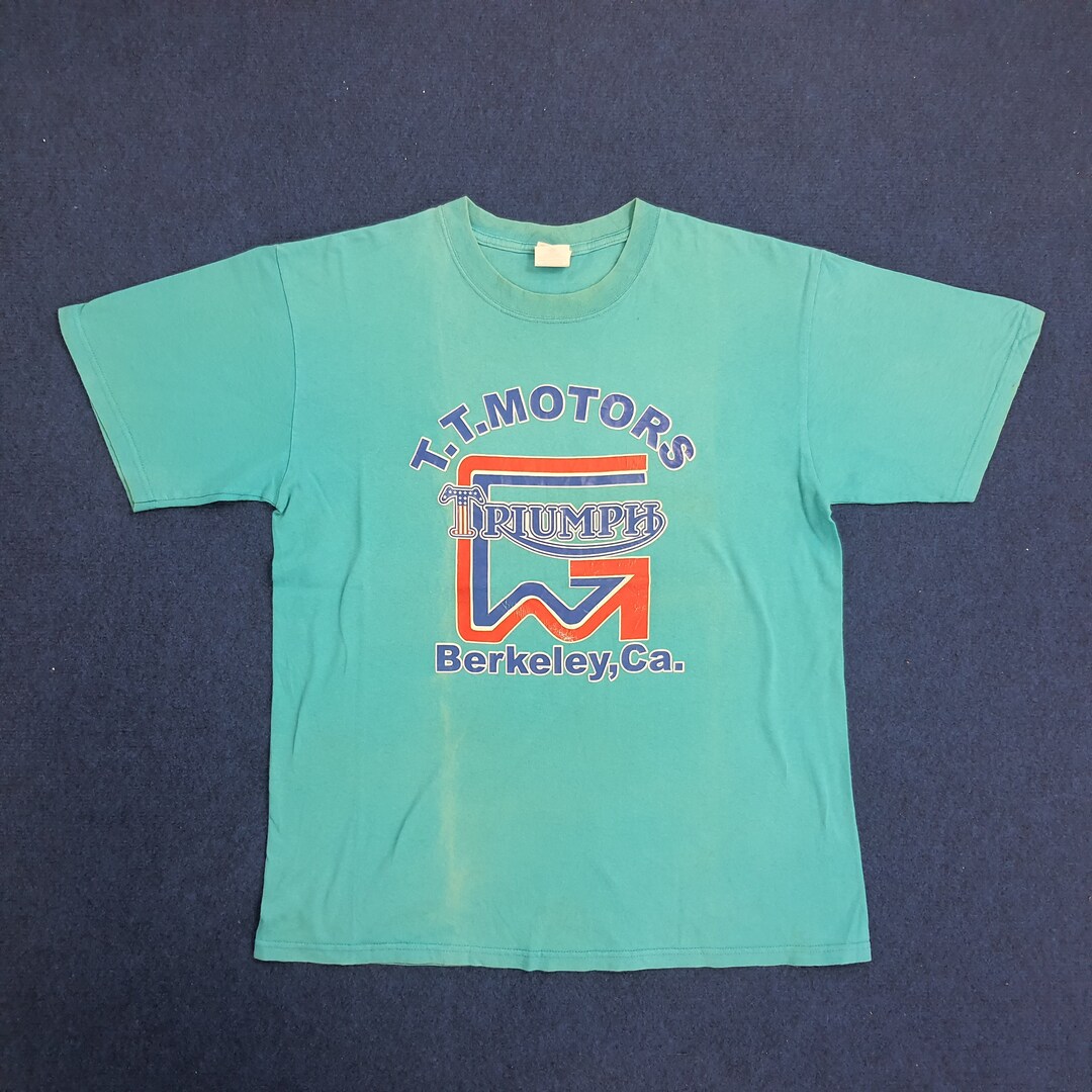 Vintage Racing T.T Motors Triumph Motorcycle T-shirt - Etsy