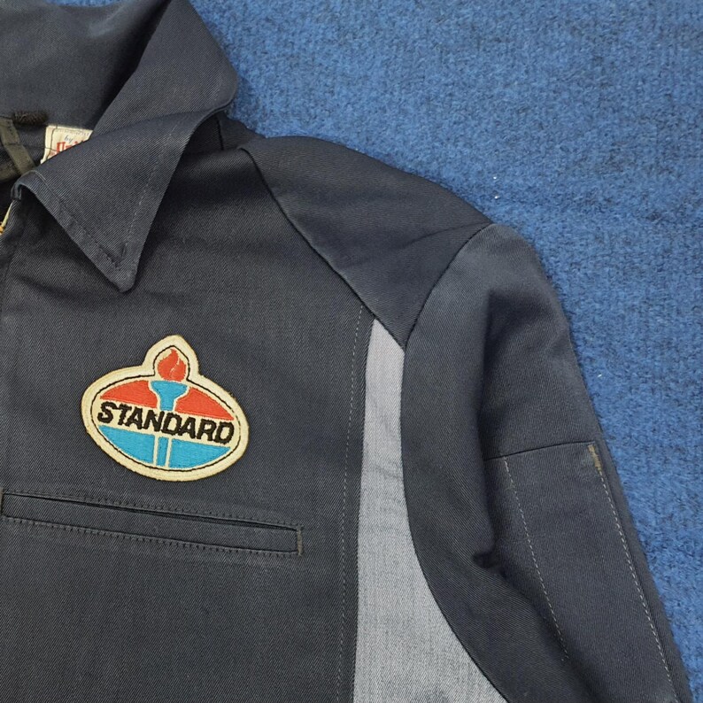 Vintage Standard Oil 70s American Oil Brand Workwear Jacket - Etsy