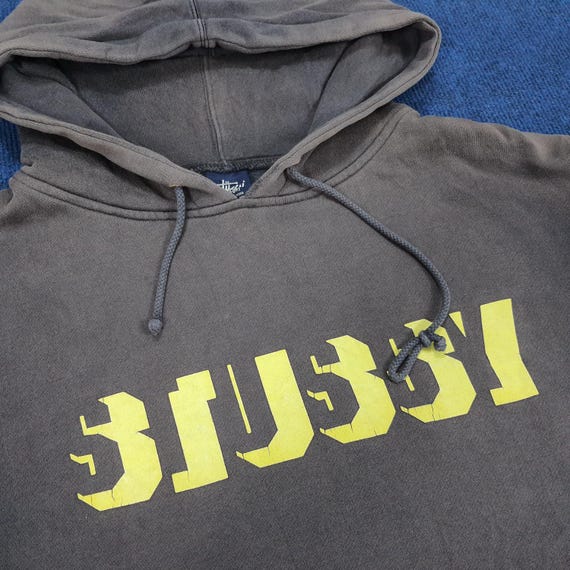 Vintage Stussy Spell Out Custom Back Logo Hoodies - Gem