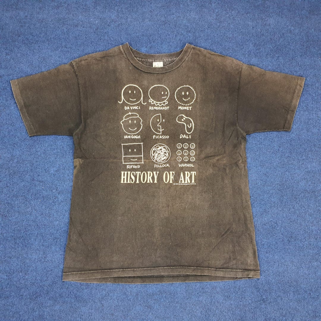Vintage World Famous Artists History of Art 90s T-shirt - Etsy