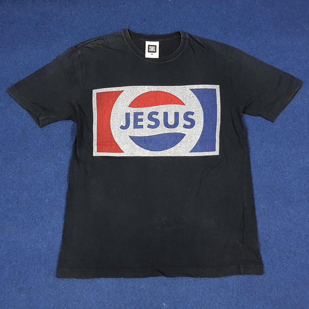 Vintage SWG Swagger Pepsi Parody JESUS Streetwear Tshirt - Etsy