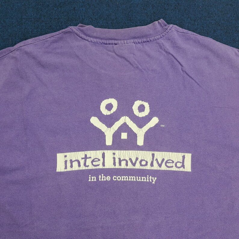 Vintage Intel Involved Logo Design Style T-shirt - Etsy