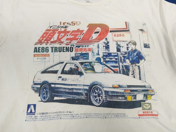 INITIAL-D AE86 TRUENO Japanese Racing Anime Series T-… - Gem