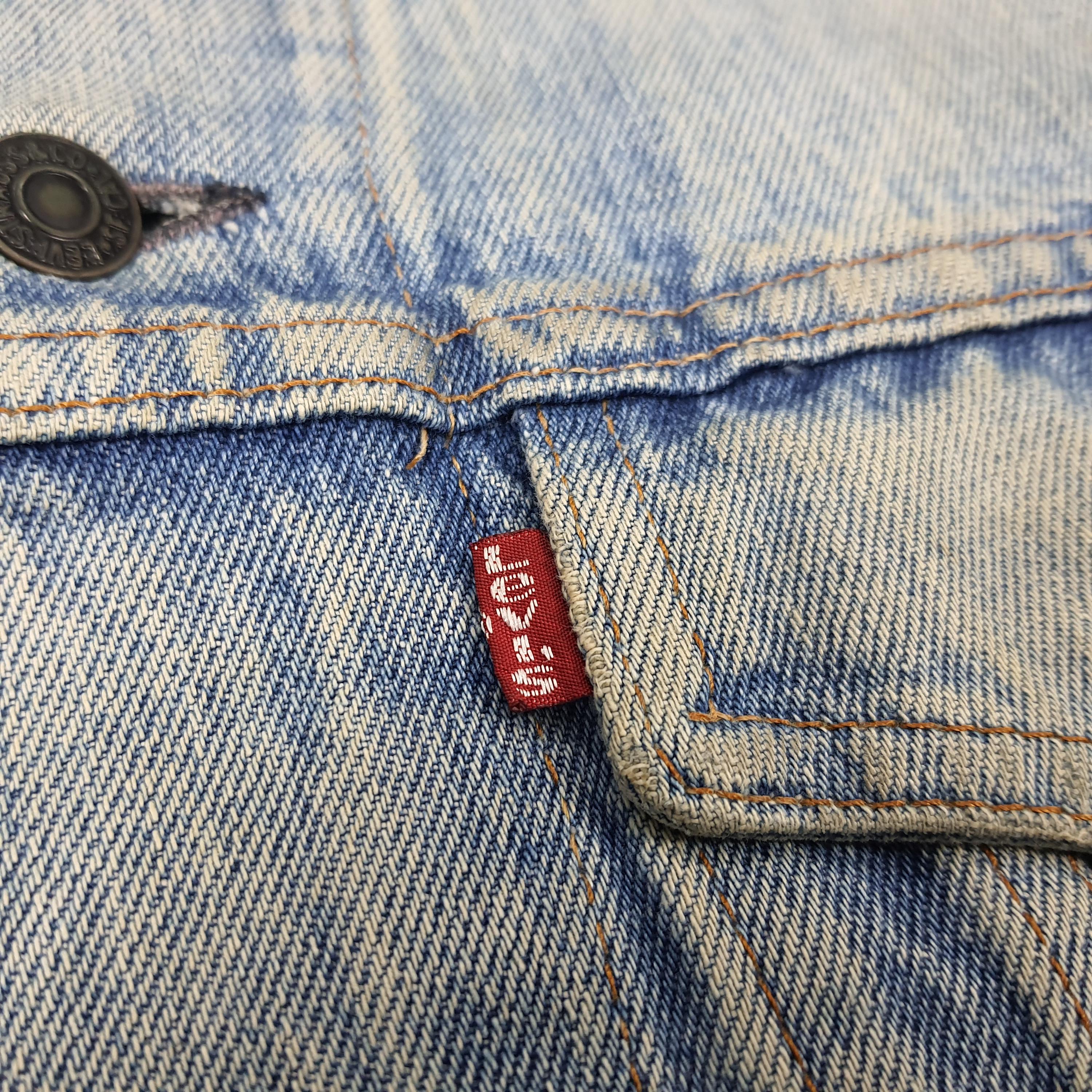 Vintage Levi's Custom Skull Logo Denim Jacket - Etsy