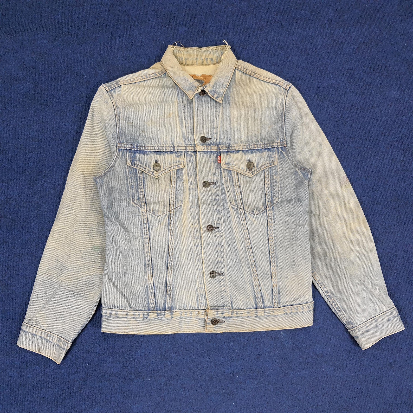 Vintage Levi's Custom Skull Logo Denim Jacket - Etsy