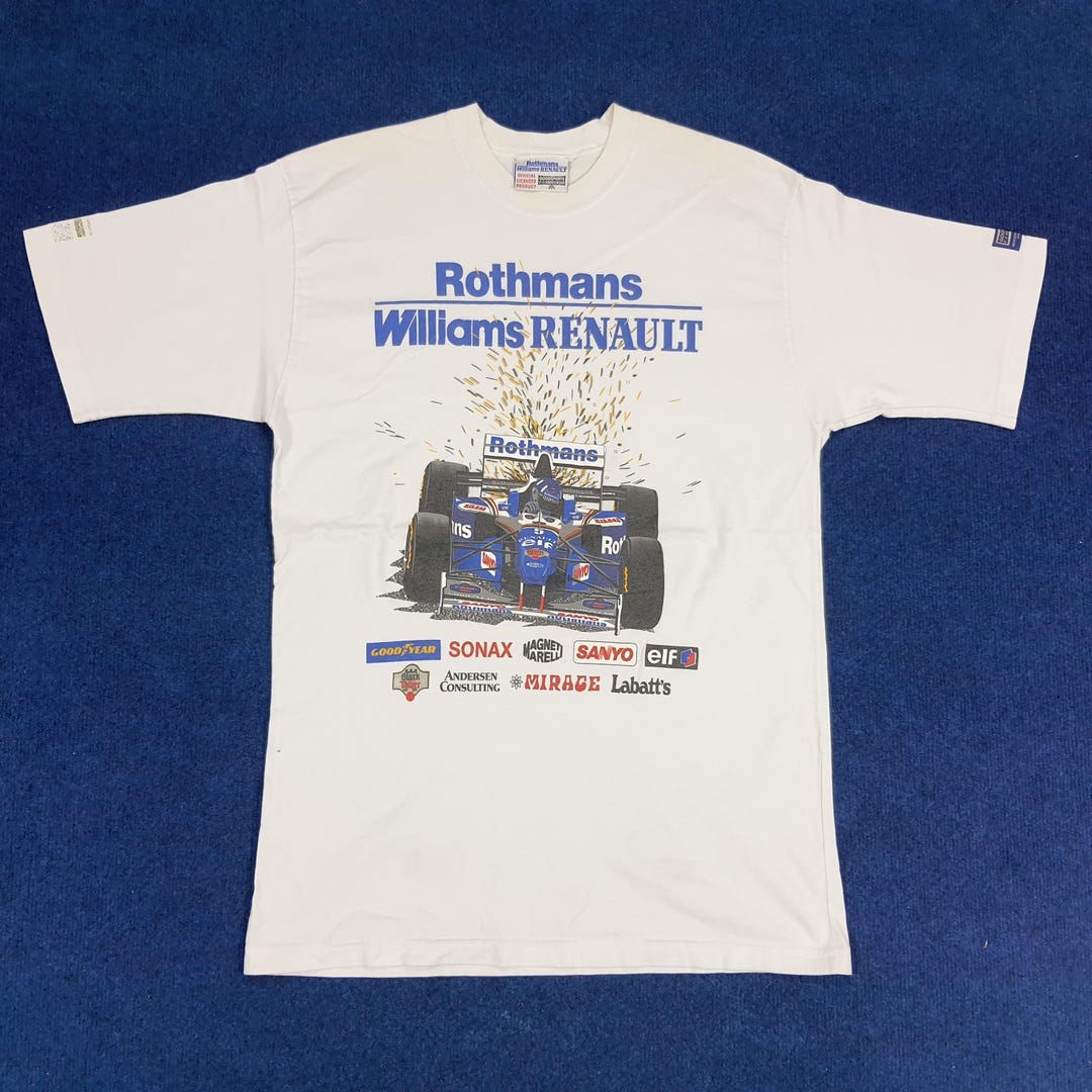 Vintage Rothman William Renault F1 Motorsports Racing Tshirt - Etsy
