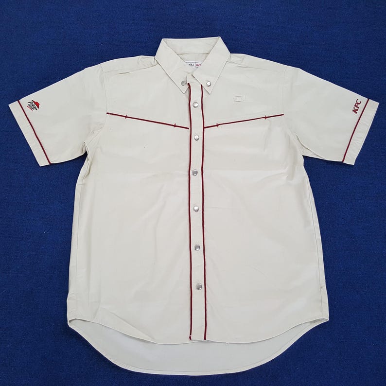 Vintage KFC X Pizza Hut Staff Uniform Work Shirt - Etsy