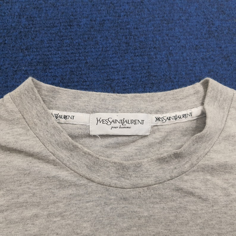 Vintage Yves Saint Laurent YSL Logo T-shirt - Etsy