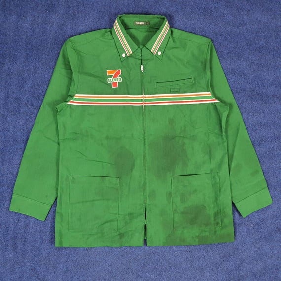 Vintage 7 Eleven Japan Store Staff Uniform Work Jacket - Gem