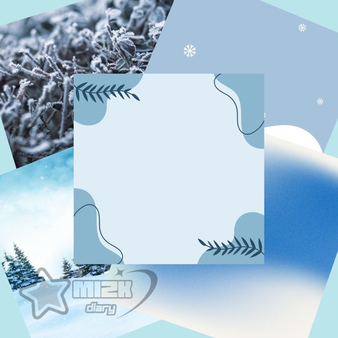 Frozen Blue Digital Paper Pack (JPEG) - Etsy