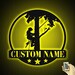 Personalized Arborists Led Lights Metal Wall Art, Custom Tree Climber ...