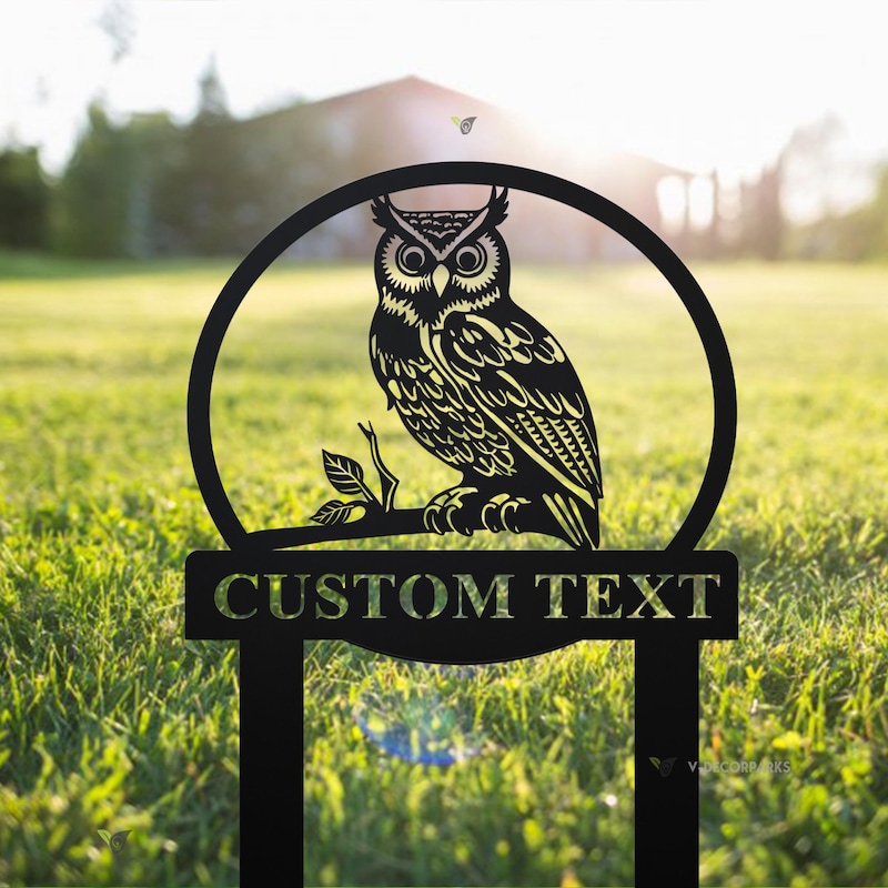 Metal Welcome Owl Sign - Etsy