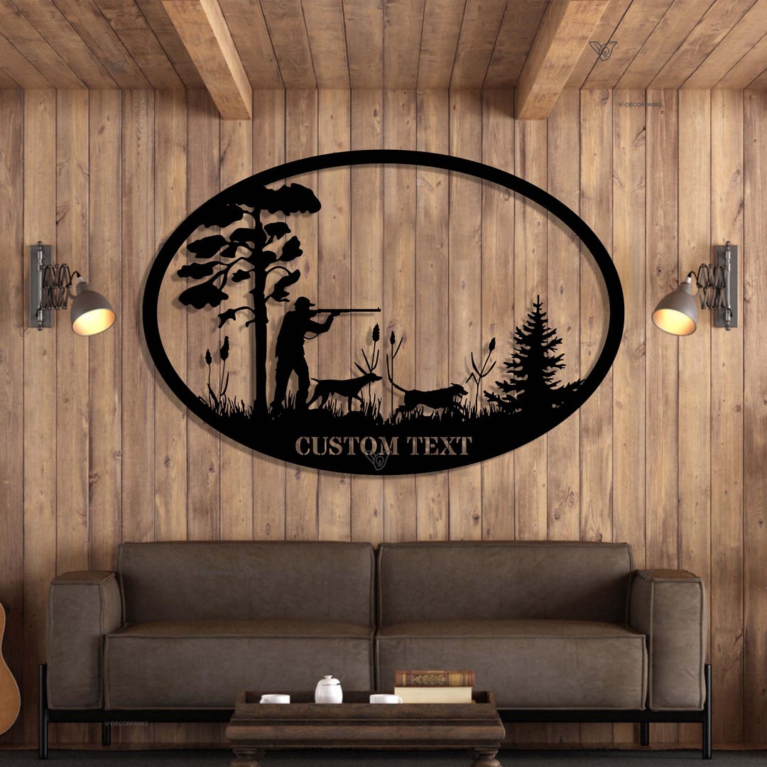 RABBIT HUNTNG Metal Art, Hunting Gift, Hunter Gift, Hunting Decor ...