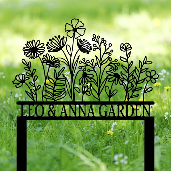 Flower Garden Sign - Etsy