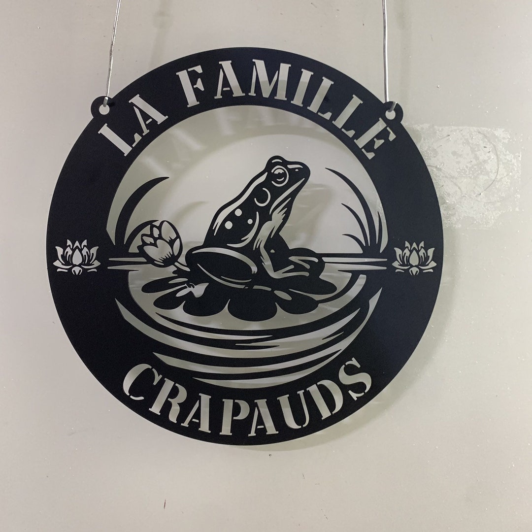 Frog Metal Sign Custom, Frog Metal Wall Art, Frog Decor, Pond Decor ...