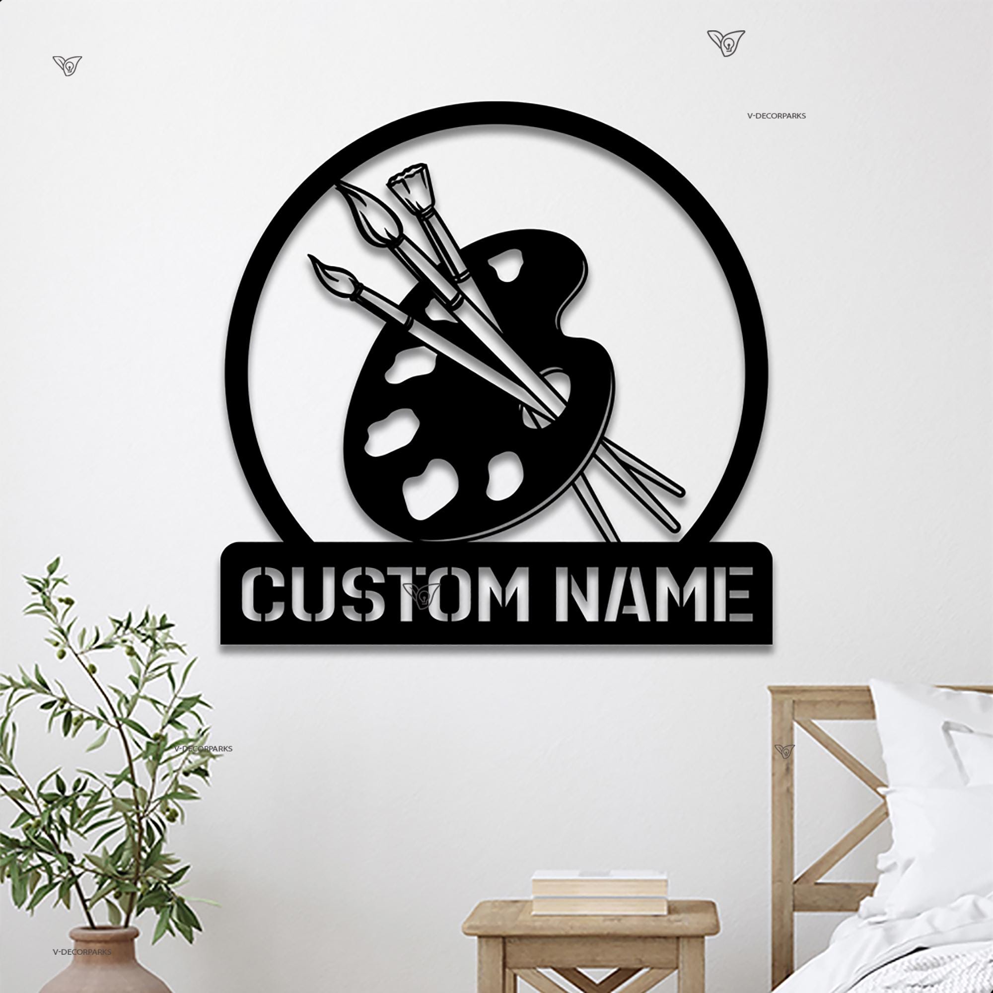 Custom Artist Metal Wall Art, Artist Lover, Art Studio Sign, Artist ...