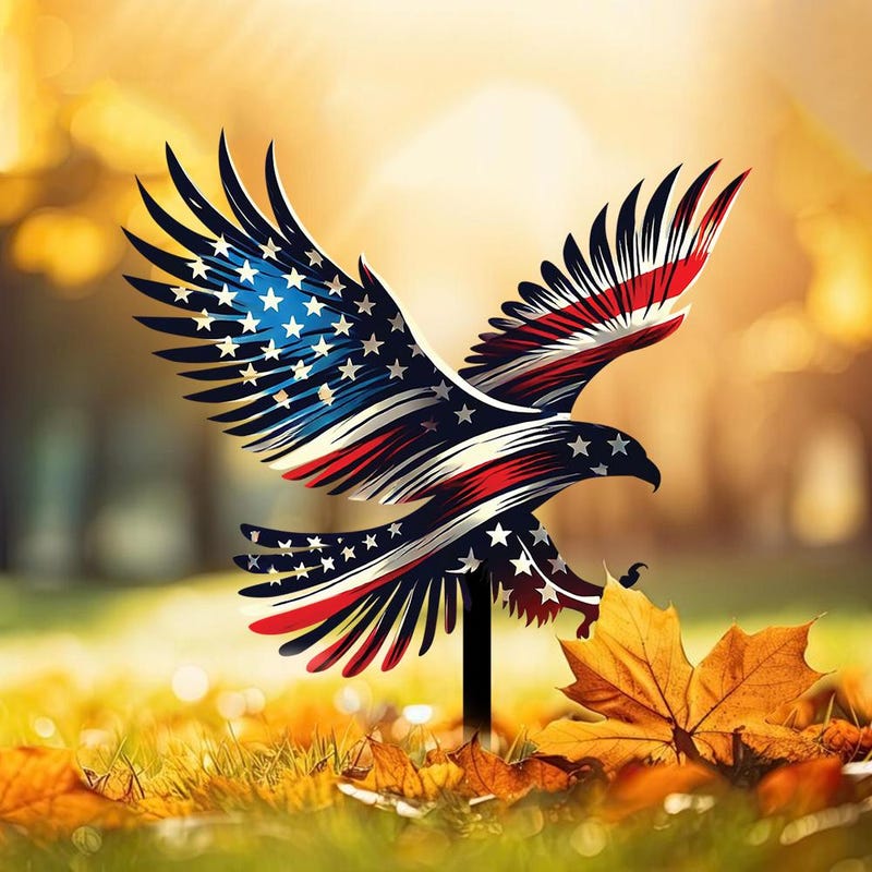 Eagle 4th July Metal Sign - Etsy