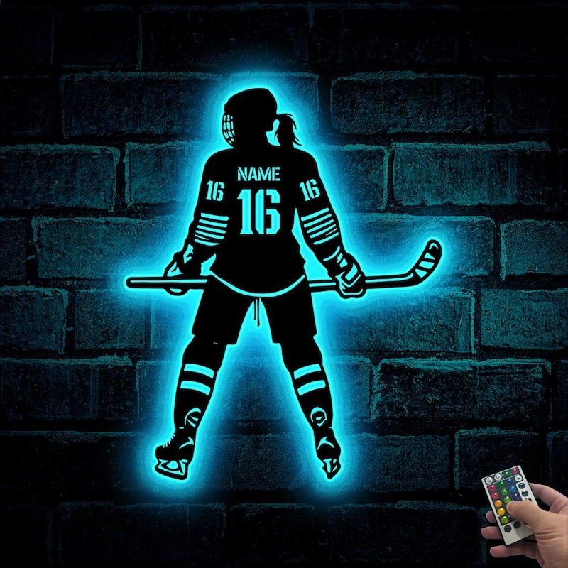 Custom Girls Hockey Sign - Etsy