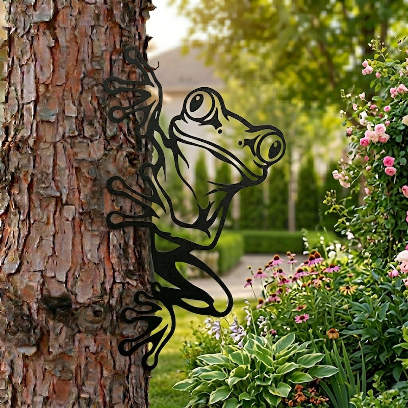 Metal Frog Yard Art - Etsy