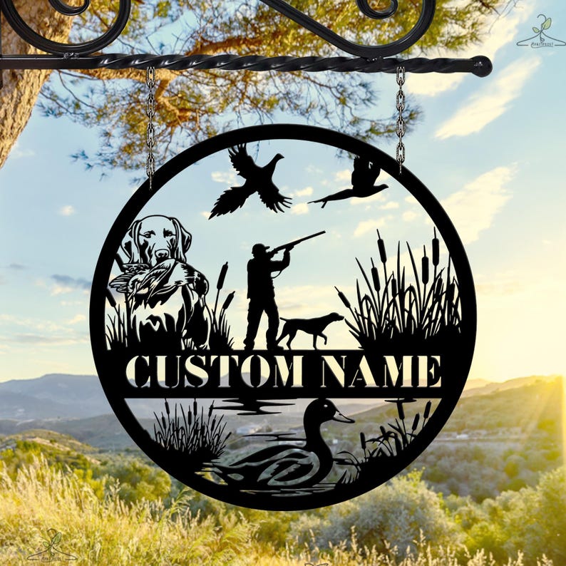 Personalized Goose Hunting Metal Sign, Custom Duck Hunting Sign ...