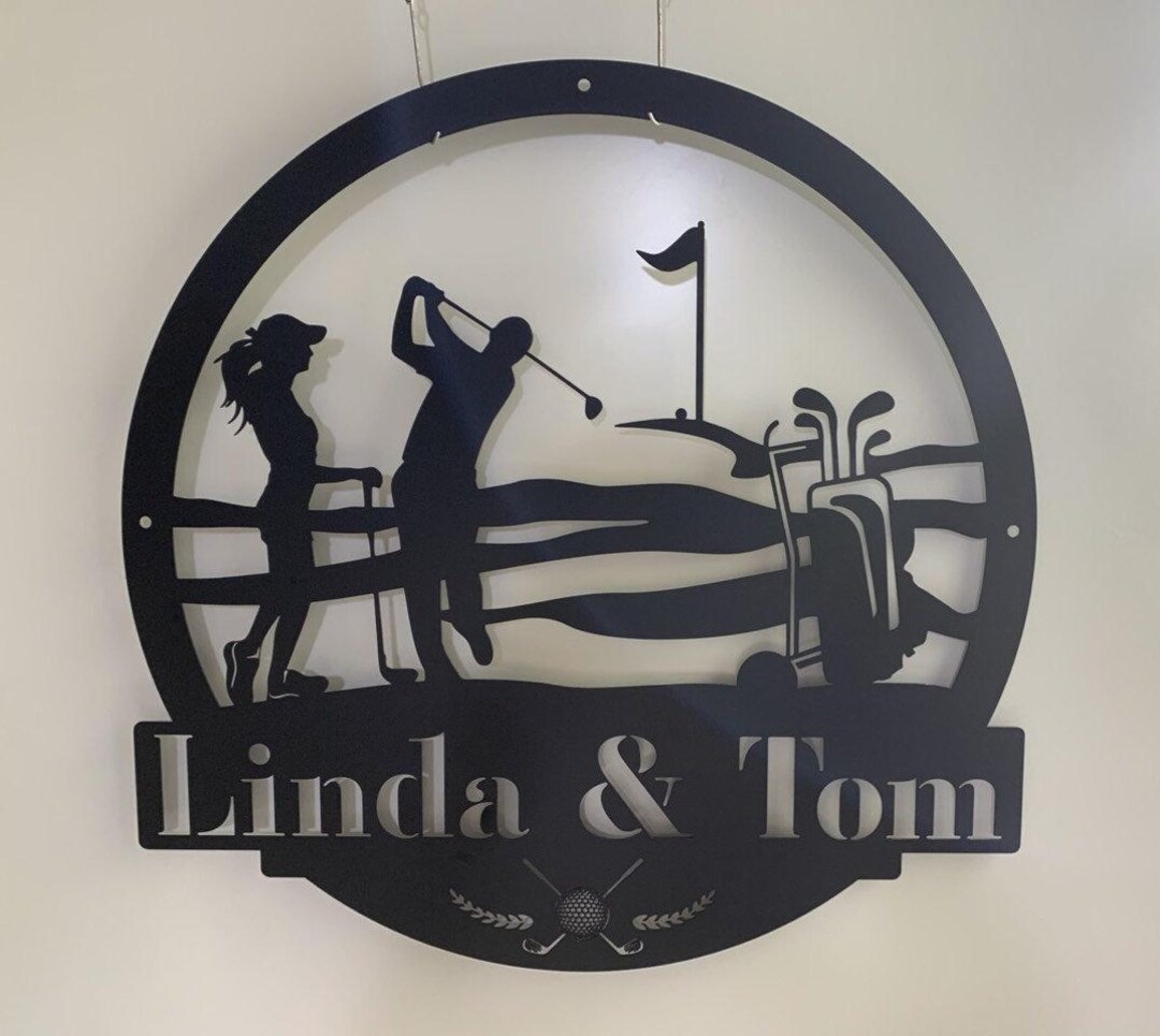 Golf Metal Sign Personalized, Golf Gift, Golf Metal Wall Art, Golf ...