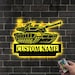 Personalized US Military Tank Metal Sign With LED Lights, Custom US ...