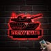 Personalized US Military Tank Metal Sign With LED Lights, Custom US ...