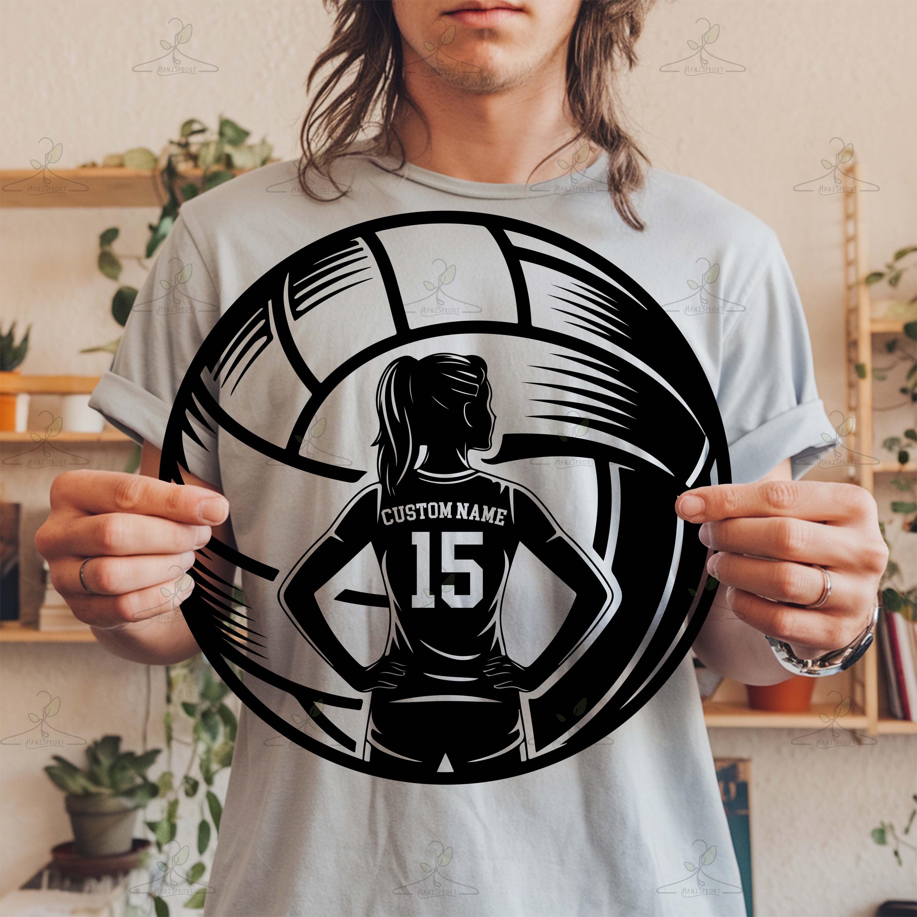 Personalized Volleyball Metal Sign, Custom Name Wall Art, Volleyball ...