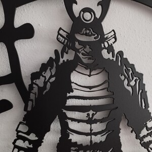 Japanese Bushido Metal Wall Art, Japanese Samurai Decor, Bushido Wall ...