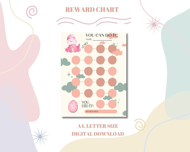 Dinosaur Reward Chart, Boy Behavior Chart, Chore Chart, Toddler Routine ...