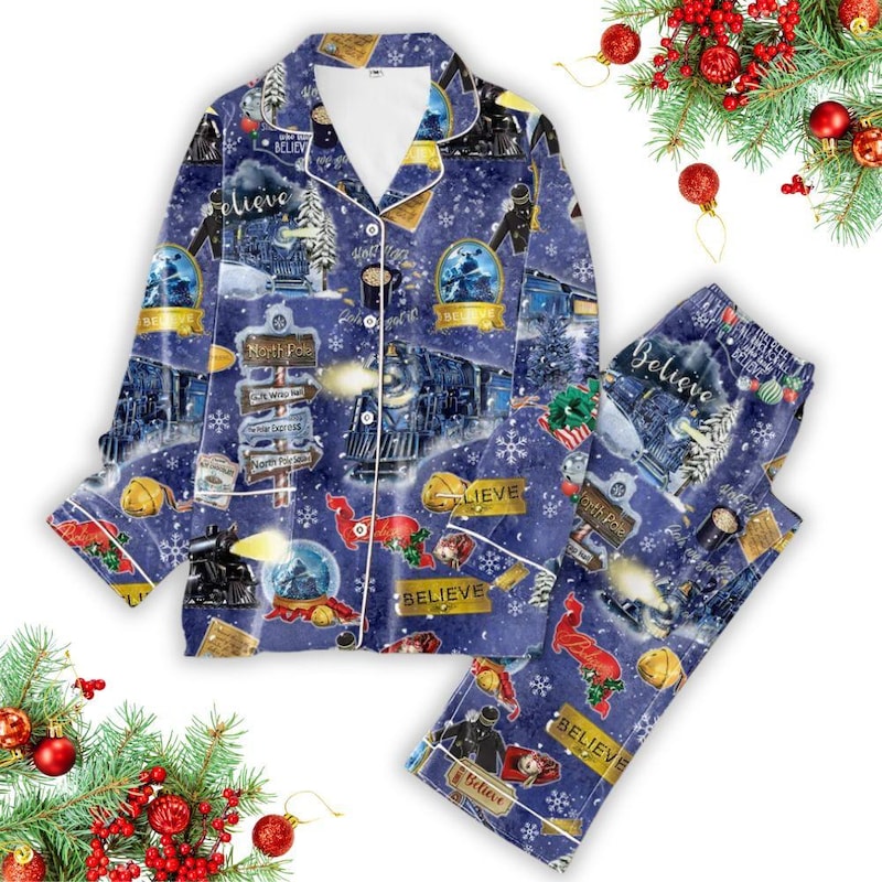 Polar Express Pajamas - Etsy