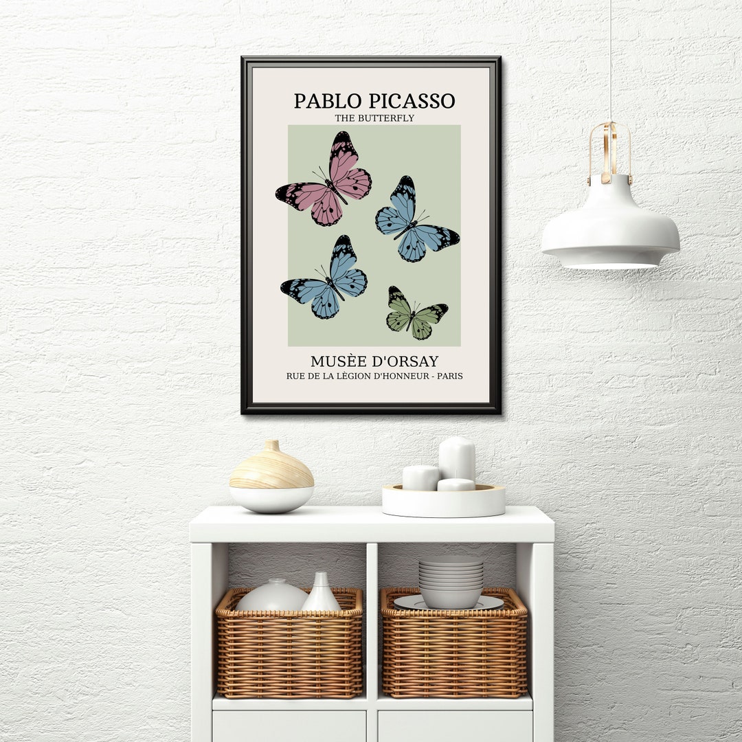 Picasso Butterfly Print, Exhibition Poster, Picasso Poster, Picasso ...